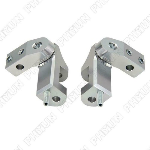 1 Pair Universal CNC Aluminum Motorcycle Foot Peg Passenger Footpeg ...