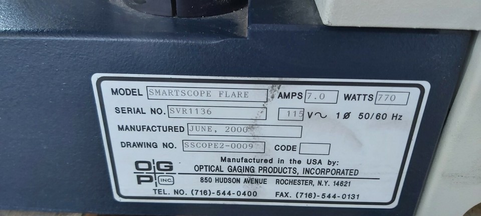 OGP SmartScope Flare Inspection Machine Make Offers! | eBay