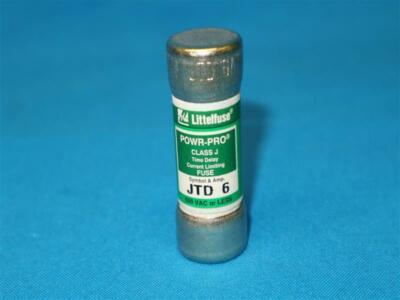 Littelfuse POWR-PRO JTD 6 Time Delay Current Limiting Fuse New NNB | eBay
