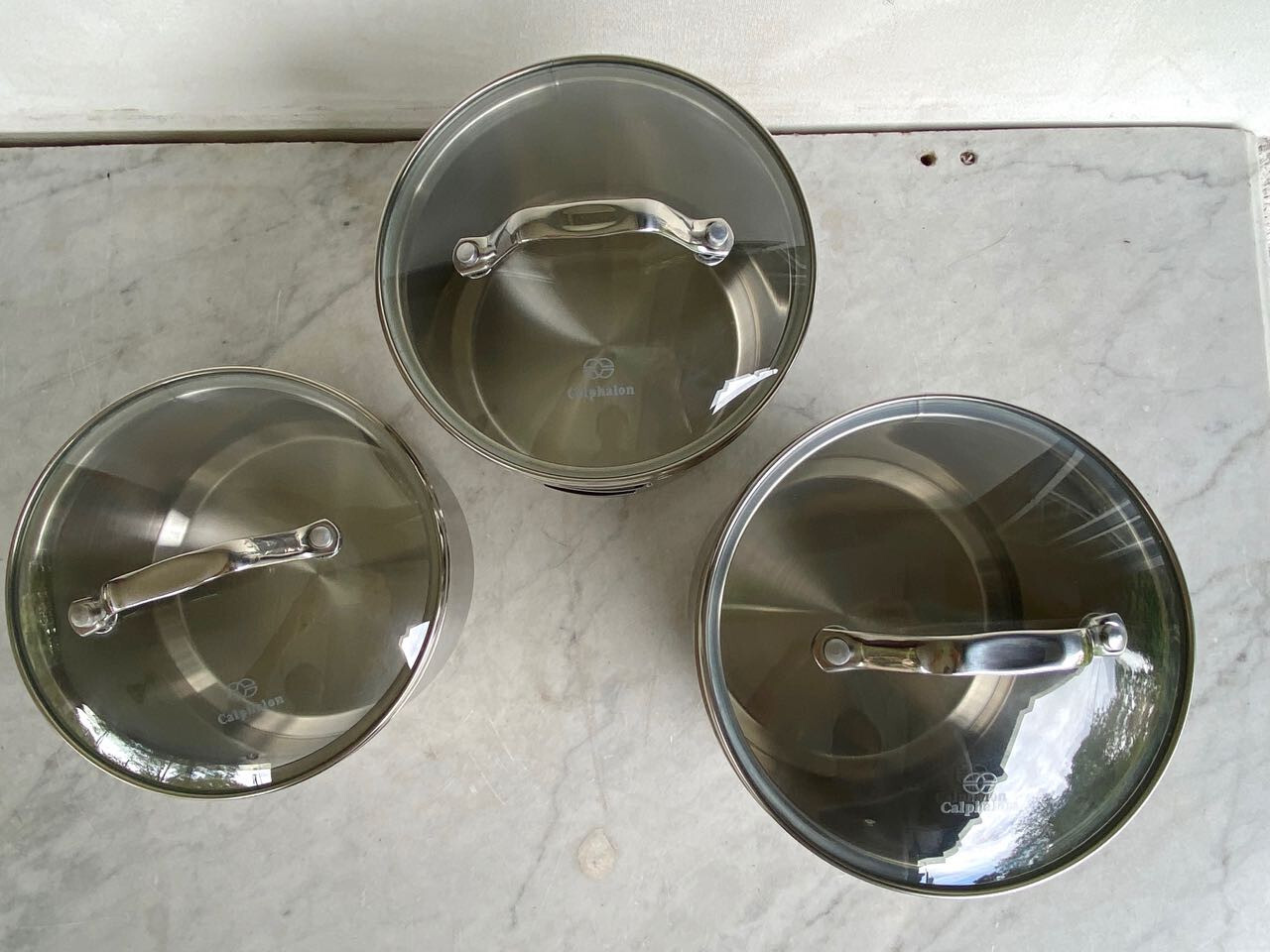 CALPHALON 3 Piece Stainless Steel Canister Set NEW | eBay
