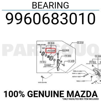 9960683010 Genuine Mazda BEARING 9960-68-3010 | eBay