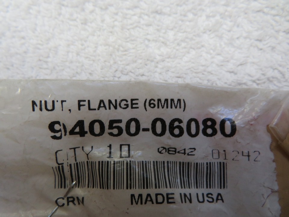 Honda New Flange Hex Nut (6mm) 94050-06080 Fits Many Models | eBay