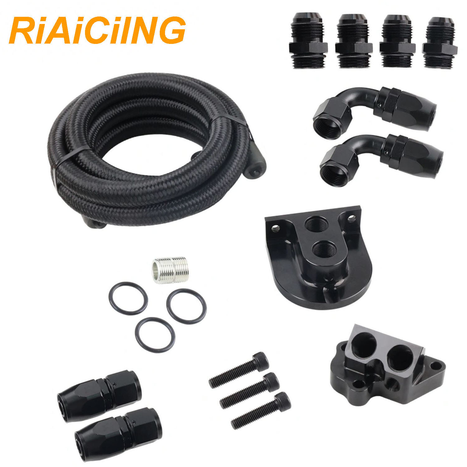 New Coyote Oil Filter Relocation Kit for 2011-23 Ford Mustang GT / F150 ...