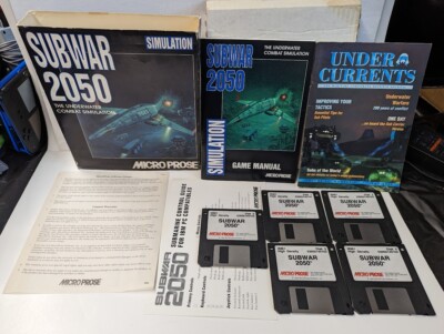 Subwar 2050 -1994 IBM PC Computer Microprose Video Game Works Rare ...