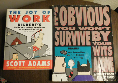 DILBERT:MTHE JOY OF WORK PLUS ONE MORE By Scott Adams PB + Hard Cover ...