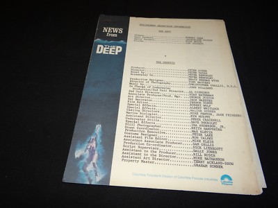 LES GRANDS FONDS the deep dossier presse cinema fantastique 1977 | eBay