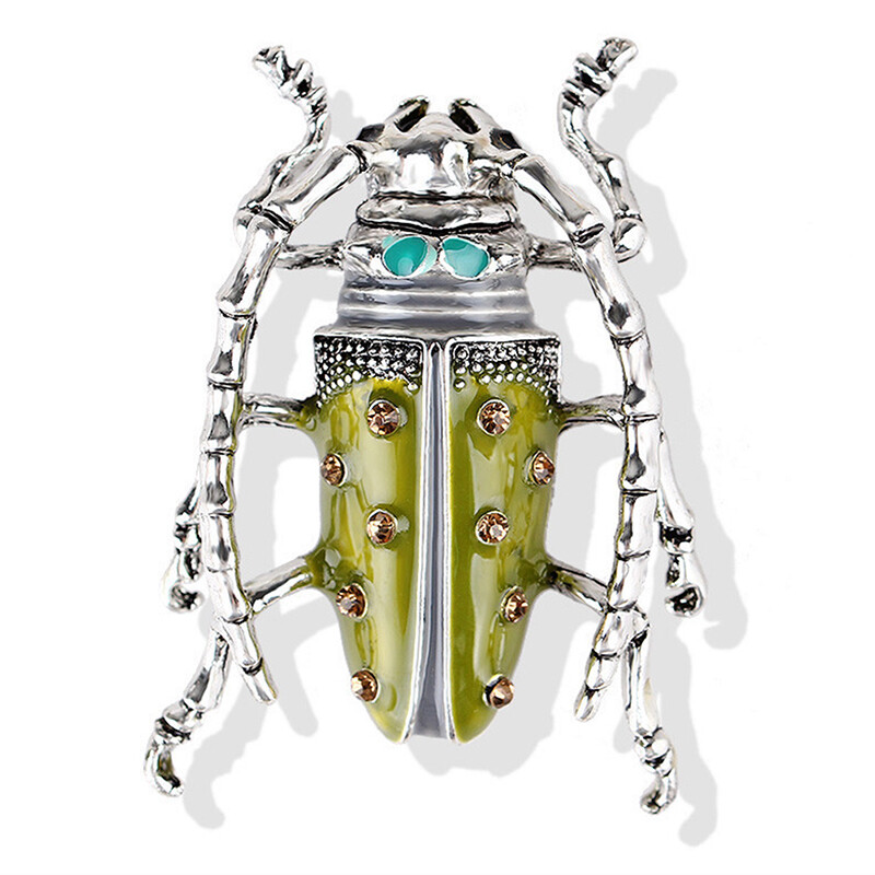Vintage Big Beetle Insect Brooch Enamel Animal Badge Corsage Pins ...