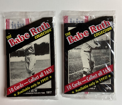 (2) 1992 CONLON COLLECTION BABE RUTH PACKS 20 TOTAL CARDS | eBay
