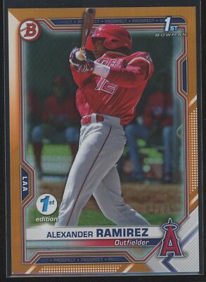 Alexander Ramirez 2021 Bowman 1st Edition Orange Foil 01/25 #BFE-145 ...
