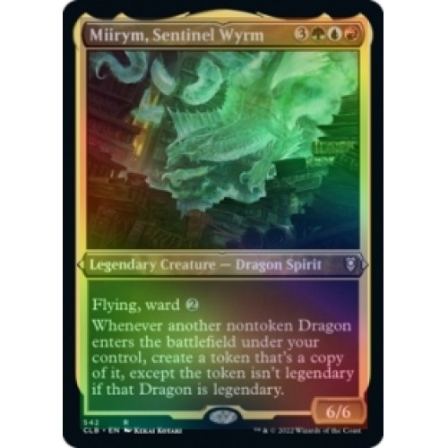 MIIRYM, SENTINEL WYRM (FOIL-ETCHED) X4 Commander Legends: Battle For ...