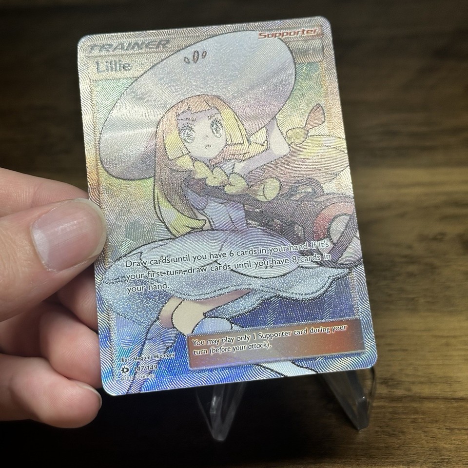 Lillie 147/149 Full Art Trainer Ultra Rare Pokemon Card TCG Sun and Moon Base | eBay