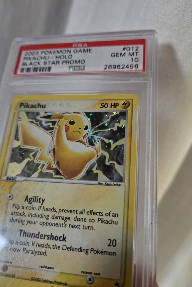 PSA 10 GEM MT 2003 Pikachu Black Star Promo #012 EN Pokemon | eBay
