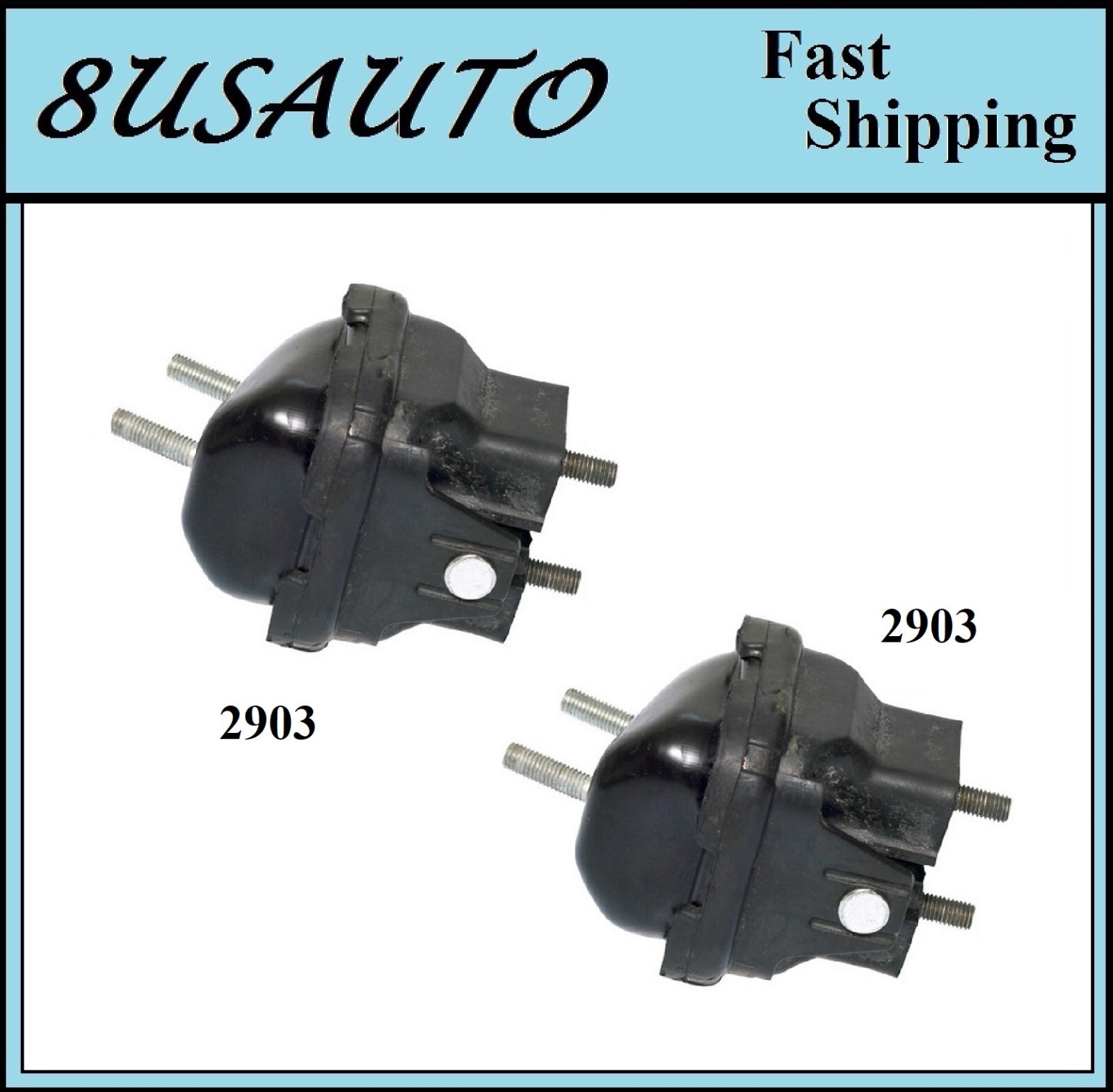 2PCS FRONT LEFT & RIGHT MOTOR MOUNT FIT Chrysler 300M 1998-2004, LHS 99 ...