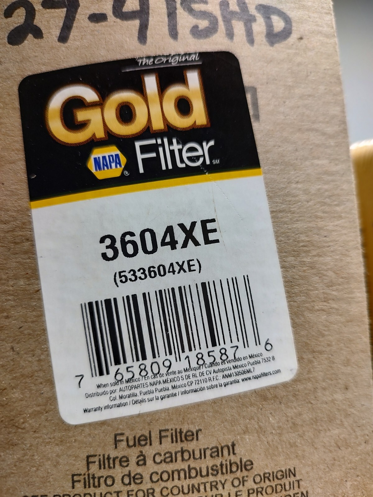 DONALDSON P551103 - Fuel filter cross reference