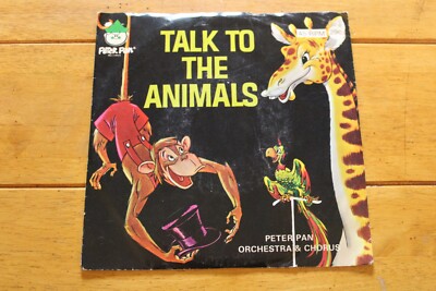PETER PAN ORCHESTRA - TALK TO THE ANIMALS 45RPM 7" RECORD + PIC SLEEVE ...