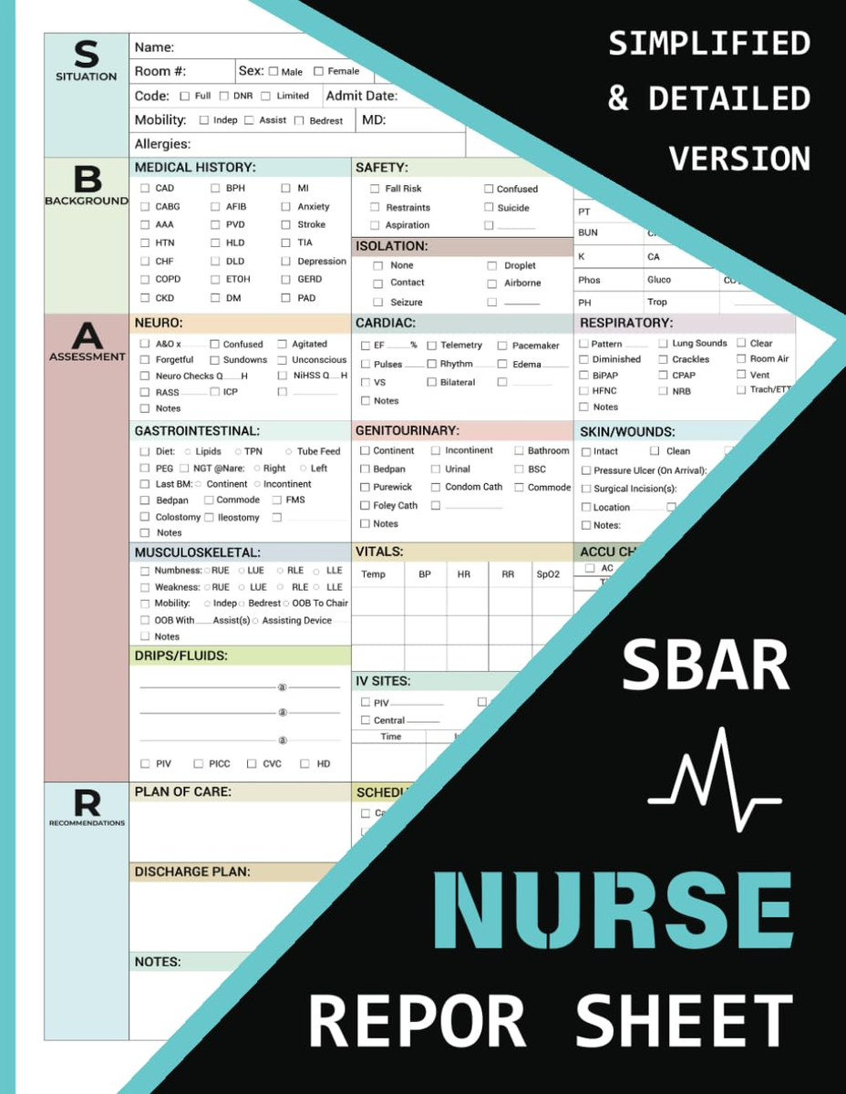 Sbar Nursing Report Sheet Template