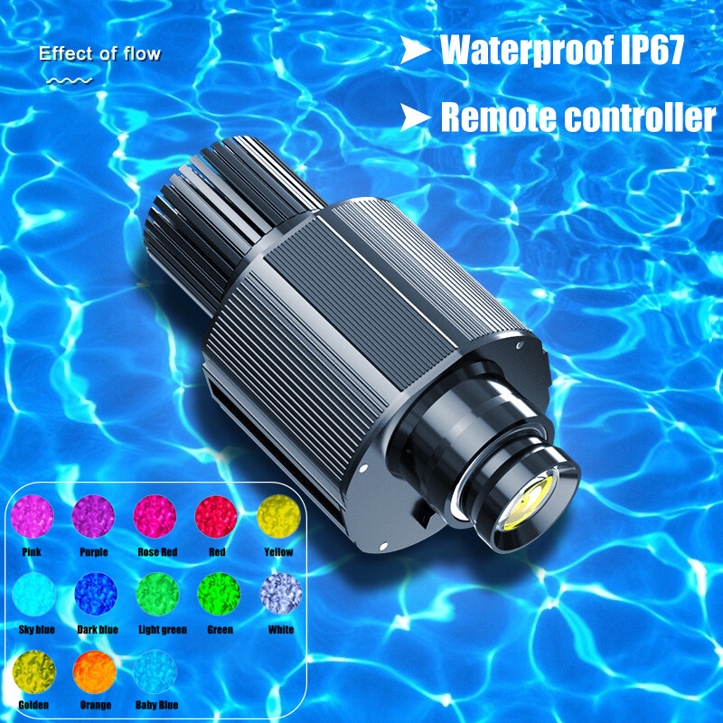 40W-600W Waterproof Outdoor Water Wave Ripple Ocean Effect GOBO Light ...