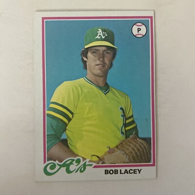1978 Topps Baseball Bob Lacey Oakland A’s Card #29 | eBay