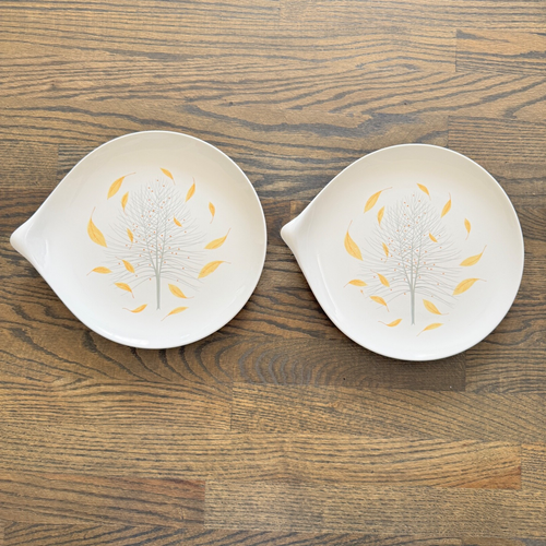 EVA ZEISEL Lot of 2 Vtg Sunglow Dinner Plates Hall China Mid Century ...