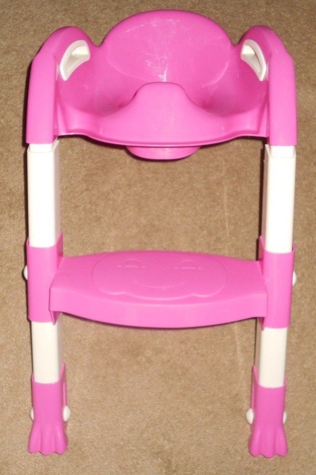 Toddler Girls THERMOBABY Pink Ladder Step Up Stool 1 Toilet Potty ...
