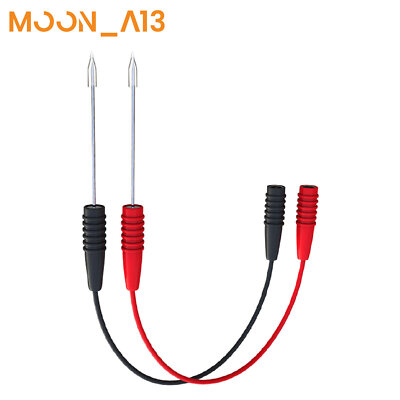 2PCS Wire Piercing Probe Test Leads 2mm Female Socket to Stainless ...