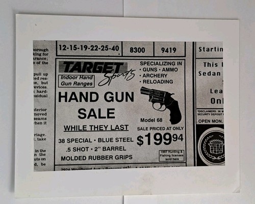 8x10 Visual Impacts Photo Of Gun Ad Credit Jim West | eBay