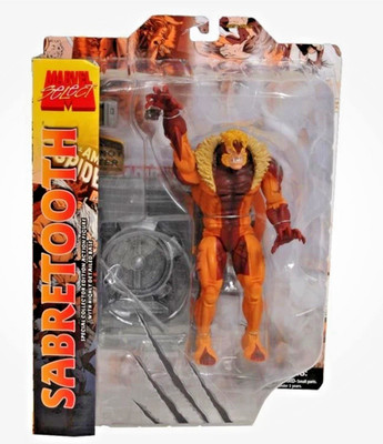 SABRETOOTH 8" ACTION FIGURE MARVEL DIAMOND SELECT X-MEN NEW IN BOX 2011 ...