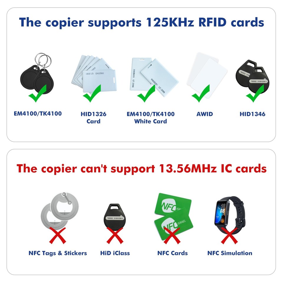 Handheld ID Copier 125khz RFID Reader Writer Duplicator Handheld RFID ...