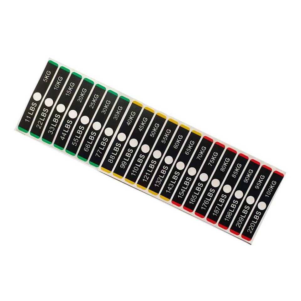 Home Workout Fitness Equipment Stickers Weight Stack Stickers Precisely ...