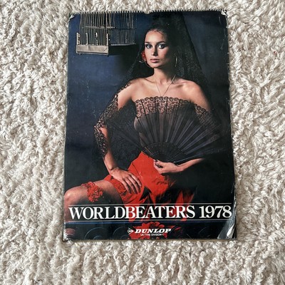 Original Dunlop Calendar - "WORLDBEATERS 1978" Complete free post - W1E | eBay