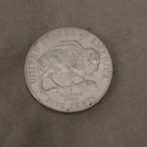 2005 D Mint Nickel-Rare Buffalo Five Cent with stabbed bison on the ...