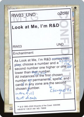 Magic the Gathering (mtg): UND: Look at Me, Im R%26D (x 4) - Rare | eBay