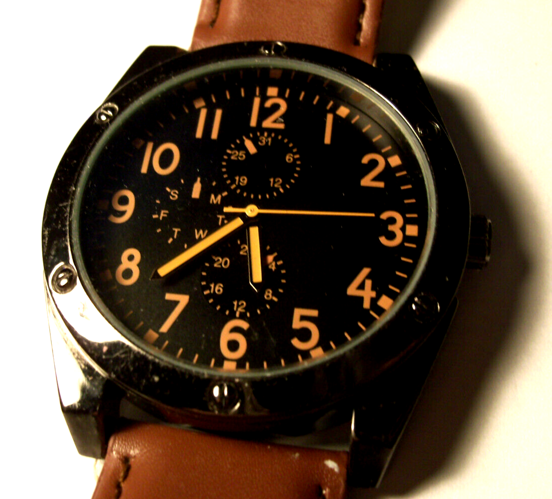 FMD Men's FMDPU030 IF 184 Analog Japan Movement Watch, Wide Face ...