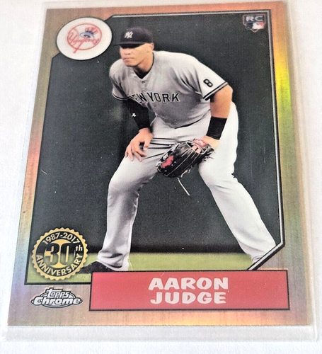 2017 Topps Chrome Aaron Judge 1987 30th Anniversary Refractor RC Rookie ...