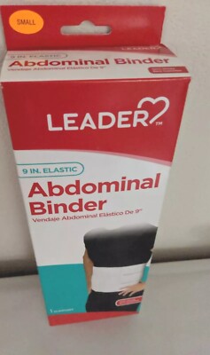 Leader Abdominal Binder 9" (White) Size Small 1Count | eBay