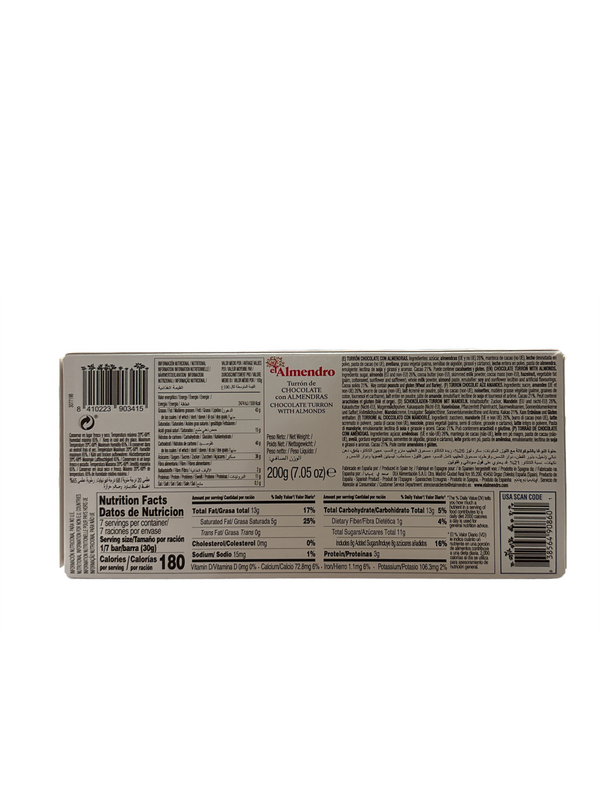 El Almendro Turron Chocolate con Almendras (200g) | eBay