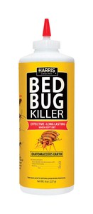 Harris Bed Bug Killer Powder with Diatomaceous Earth 8 oz. Works ...