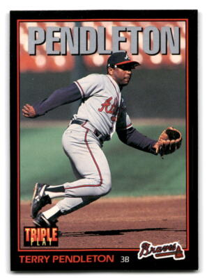 Terry Pendleton 1993 Triple Play Baseball #147 Atlanta Braves | eBay