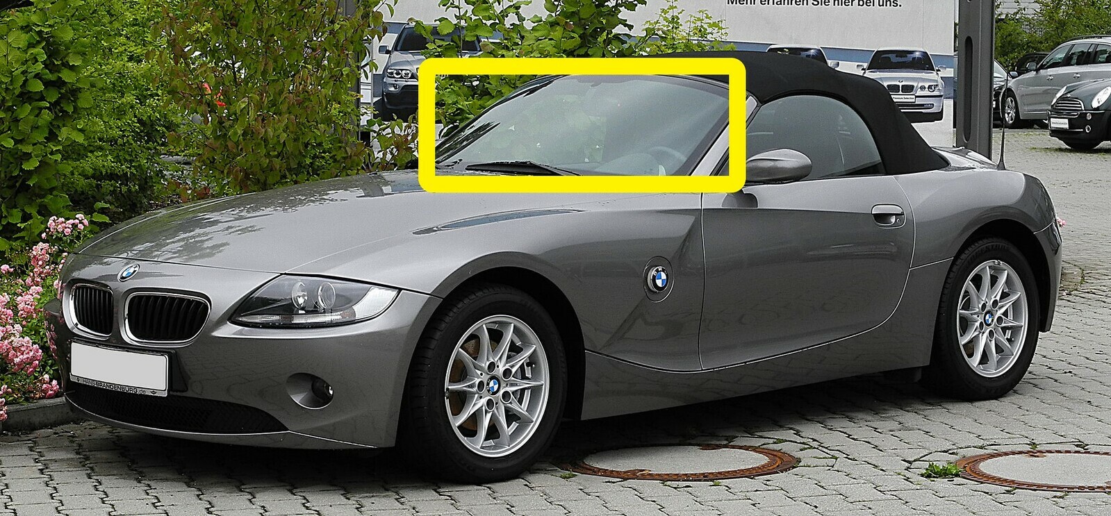 BMW Z4 E85 - 7/2003 TO 4/2009 - 2DR CONVERTIBLE - FRONT WINDSCREEN ...