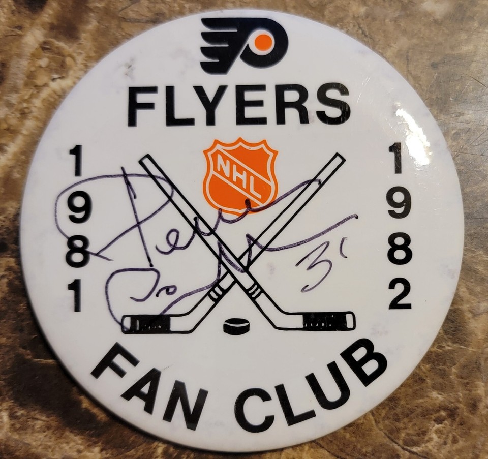 1981/1982 Pelle Lindbergh Autographed Philadelphia Flyers Fan Club ...
