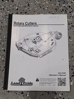 LAND PRIDE OPERATOR'S / OWNERS MANUAL - ROTARY CUTTERS - RCF2060 ...