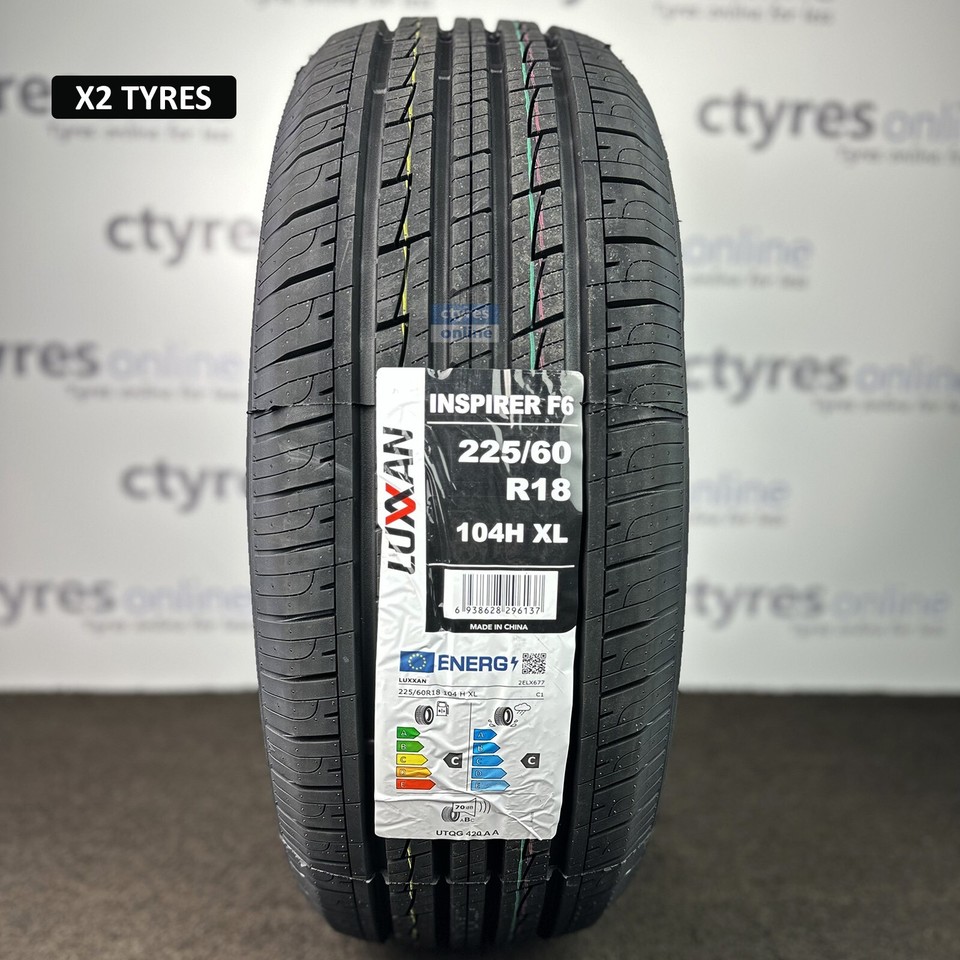 2X New 225 60 18 LUXXAN INSPIRE 104H XL 225/60R18 2256018 *C WET GRIP ...