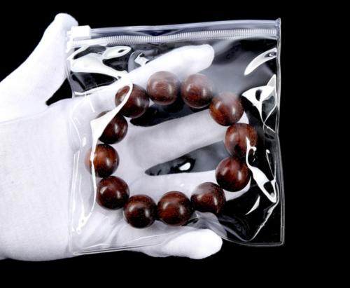 Pack of 100 PVC Clear Plastic Zip Lock Bags Storing Watches Pouch Case ...