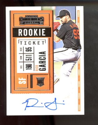 2020 Panini Contenders Rico Garcia San Francisco Giants Autograph Auto ...