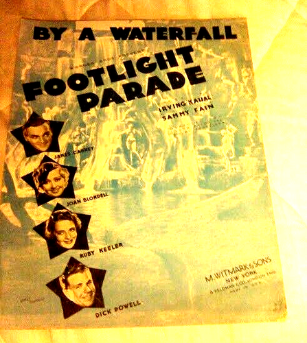 vintage sheet music By A Waterfall from movie Footlight Parade by Kahal ...