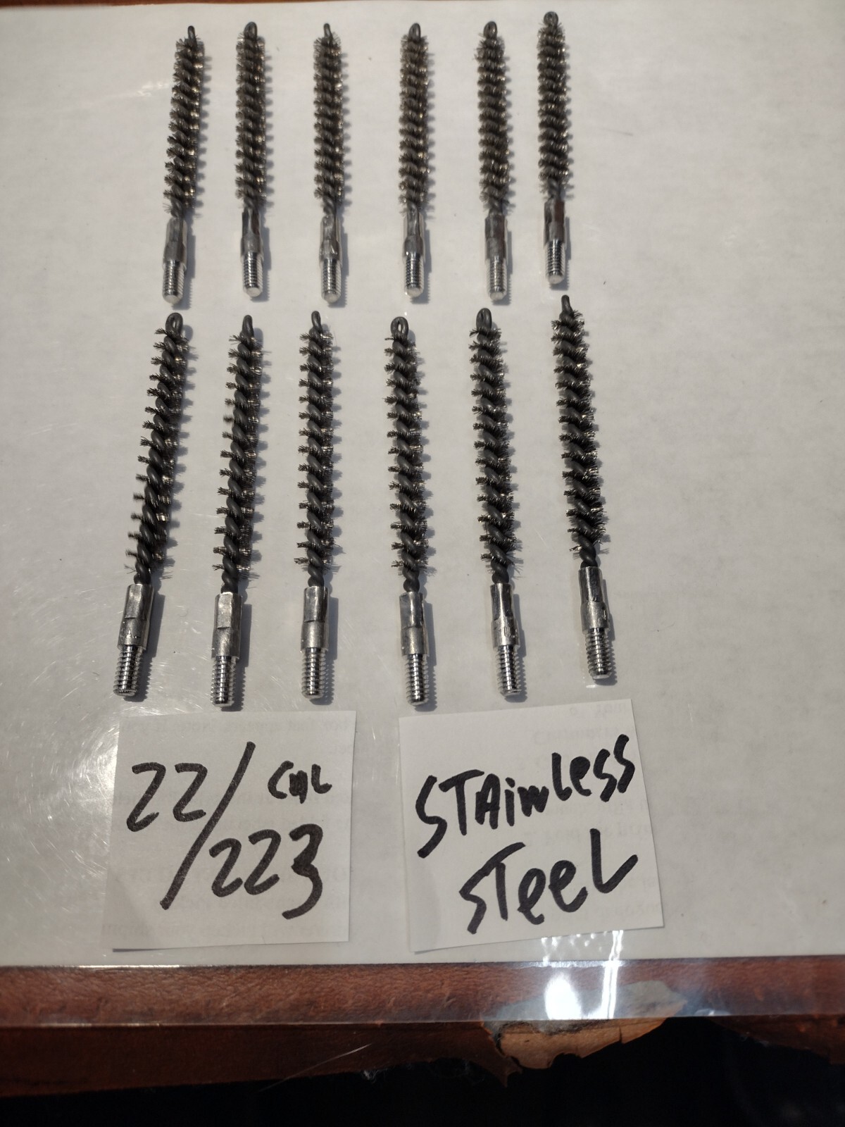 22lr & 22-250 Rifle/ Pistol stainless steel bor brush (rmc) count 12 | eBay