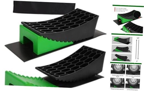 Leveling System Wheel Chocks Camper Levelers Heavy Duty & Upgraded Up ...