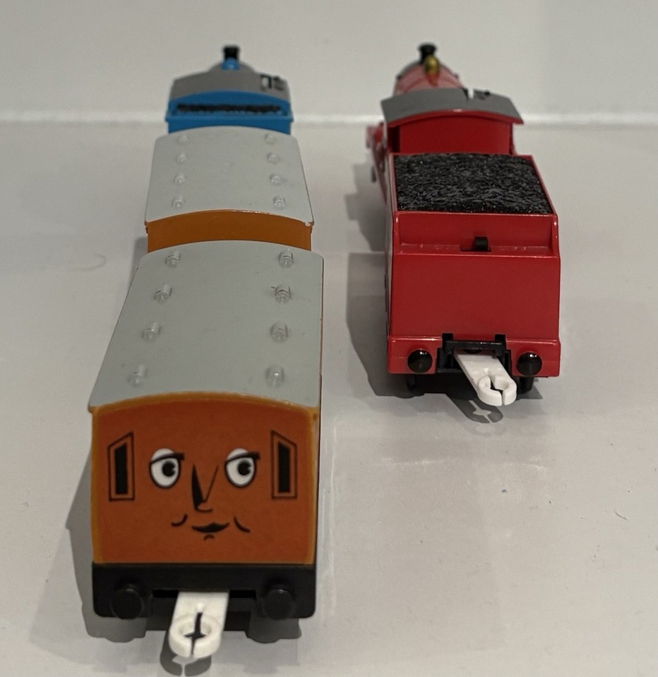 Tomy/Trackmaster Talk N Action Thomas And James Trains WORKING READ ...