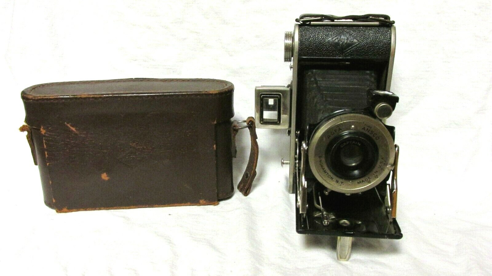 VINTAGE 1930s 1940s AGFA ANSCO PB 20 FOLDING CAMERA WITH CASE | eBay