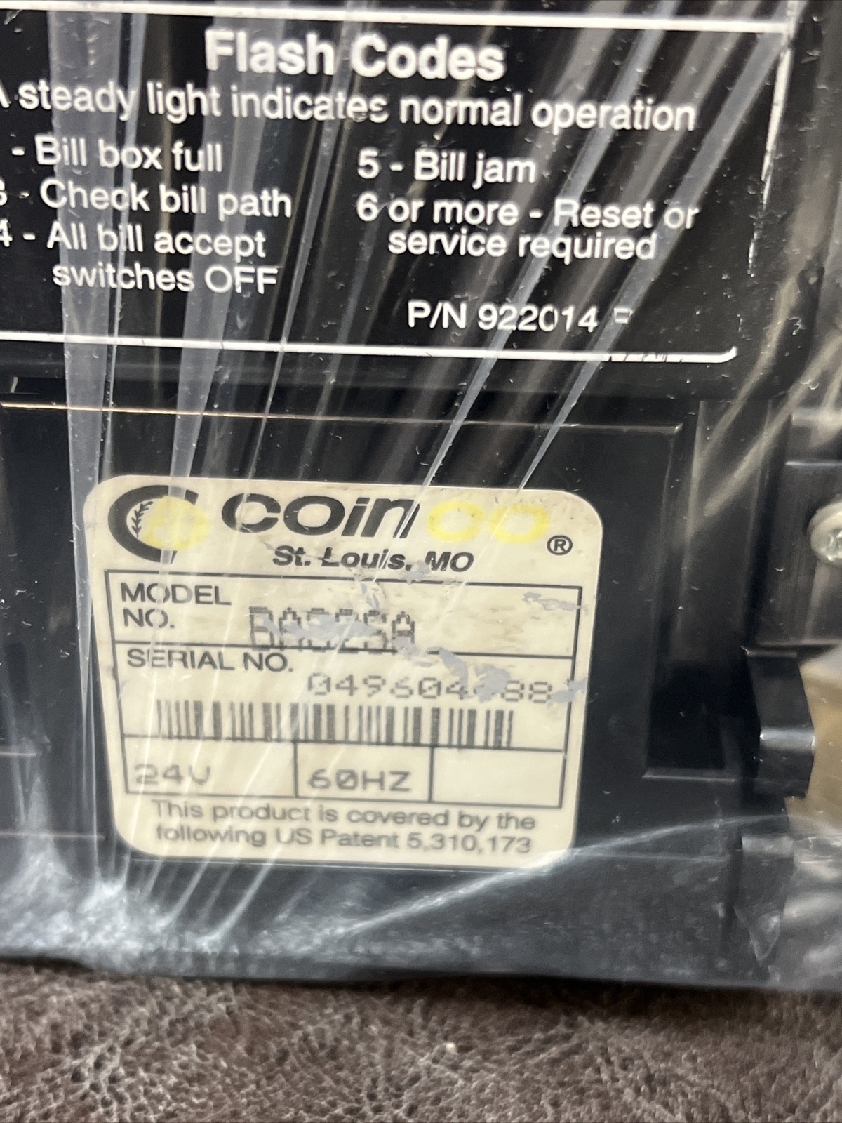 Coinco BA32SA Vending Machine 24V MDB Dollar Bill Validator for sale ...